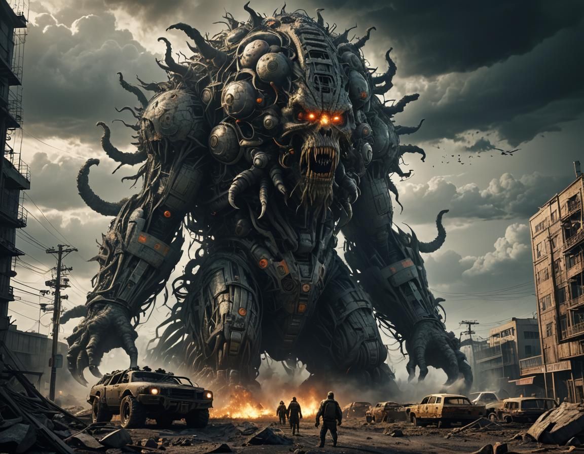 The Nuclear Monster - AI Generated Artwork - NightCafe Creator