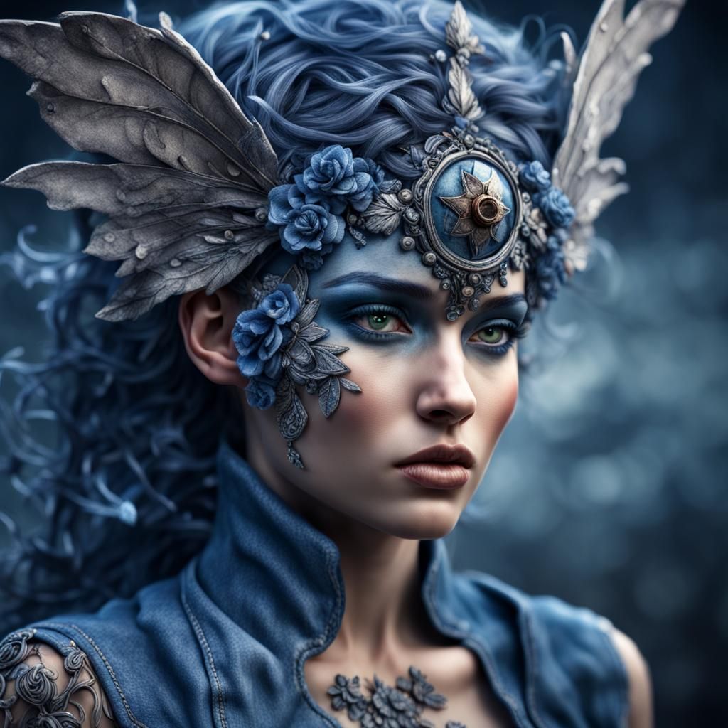 denim elemental fae - AI Generated Artwork - NightCafe Creator