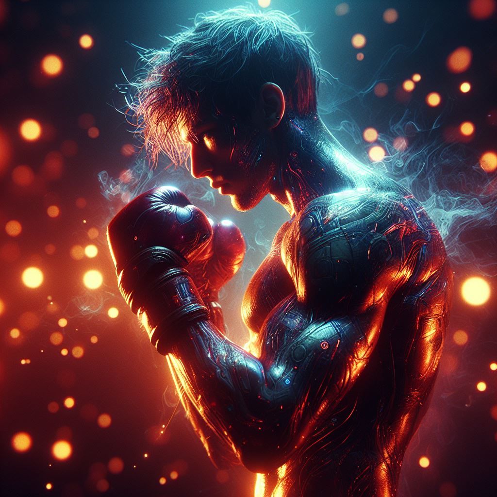Future Bionic Boxer - AI Generated Artwork - NightCafe Creator