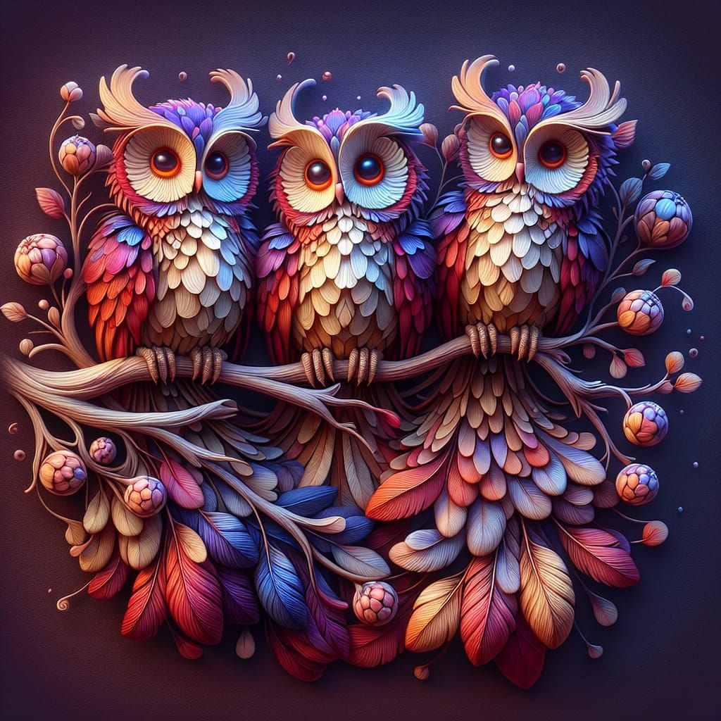 Hoot Hoot - AI Generated Artwork - NightCafe Creator