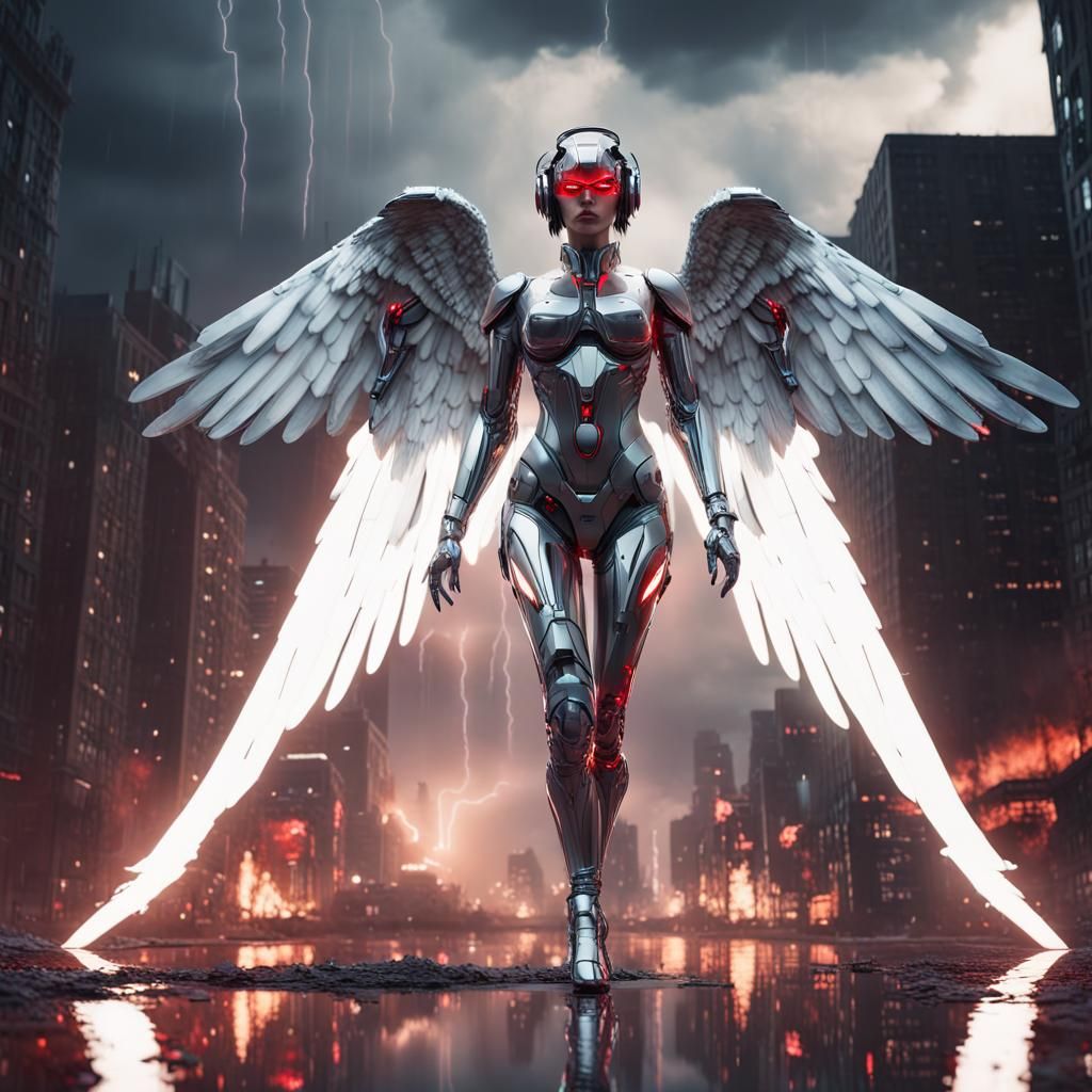 Azrael descends. - AI Generated Artwork - NightCafe Creator