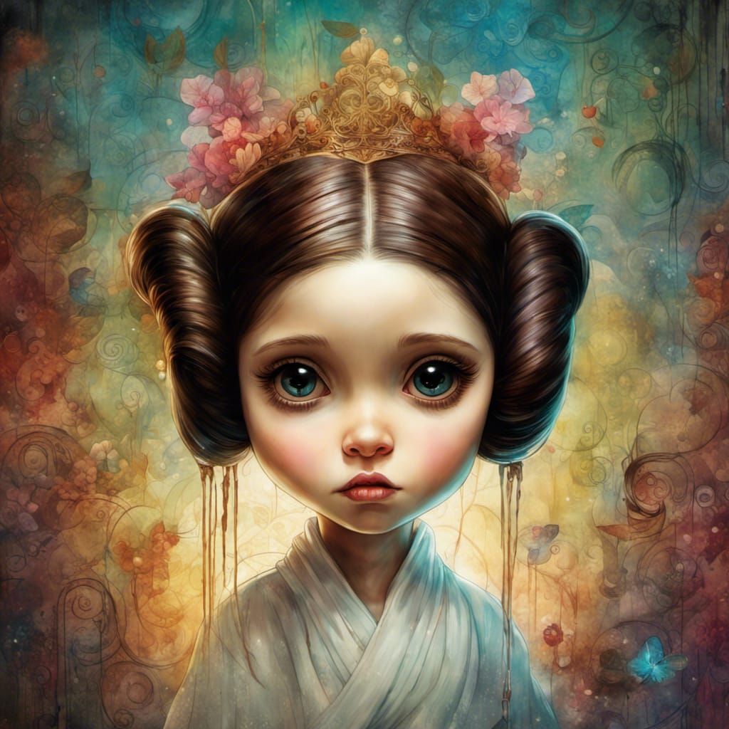 Little Leia - AI Generated Artwork - NightCafe Creator