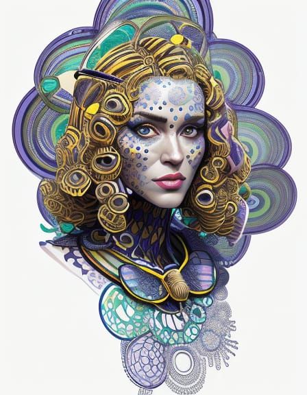 BEE CHARMER AND BEES Screen print, pop art, splash screen art, abstract ...