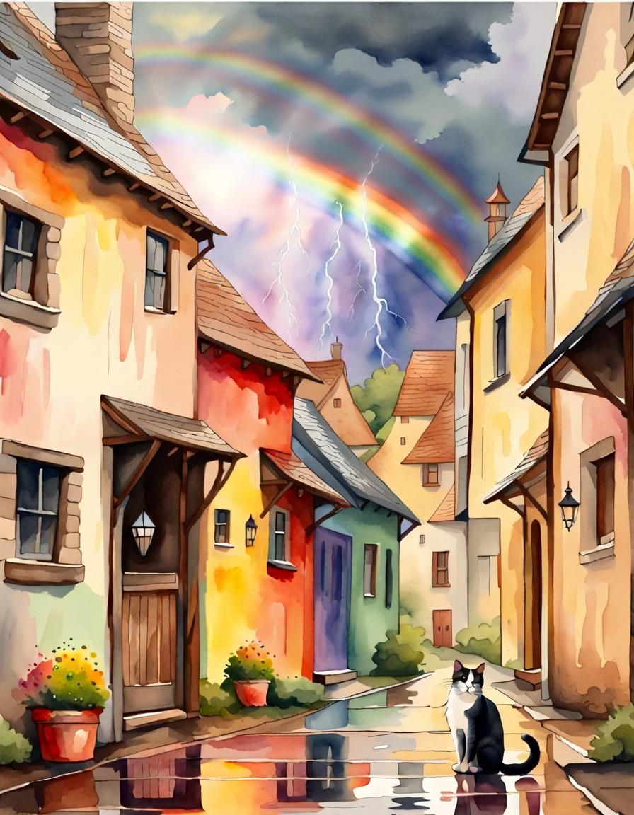 After the thunderstorm - AI Generated Artwork - NightCafe Creator