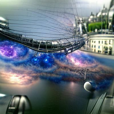 Universe In London Eye - AI Generated Artwork - NightCafe Creator