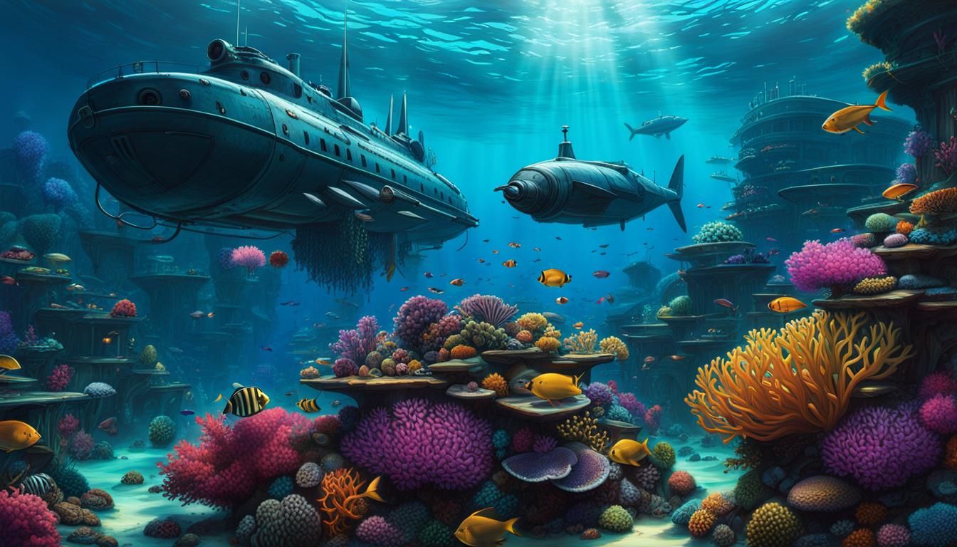 Underwater Structures - AI Generated Artwork - NightCafe Creator