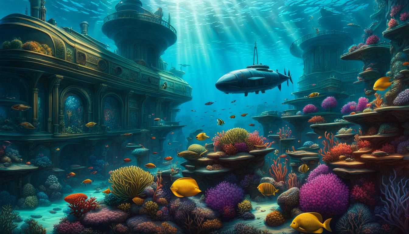 Underwater Structures - AI Generated Artwork - NightCafe Creator