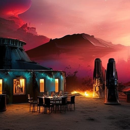 Cafe on Mars. Why isn't it busy? It has great food, but no atmosphere ...