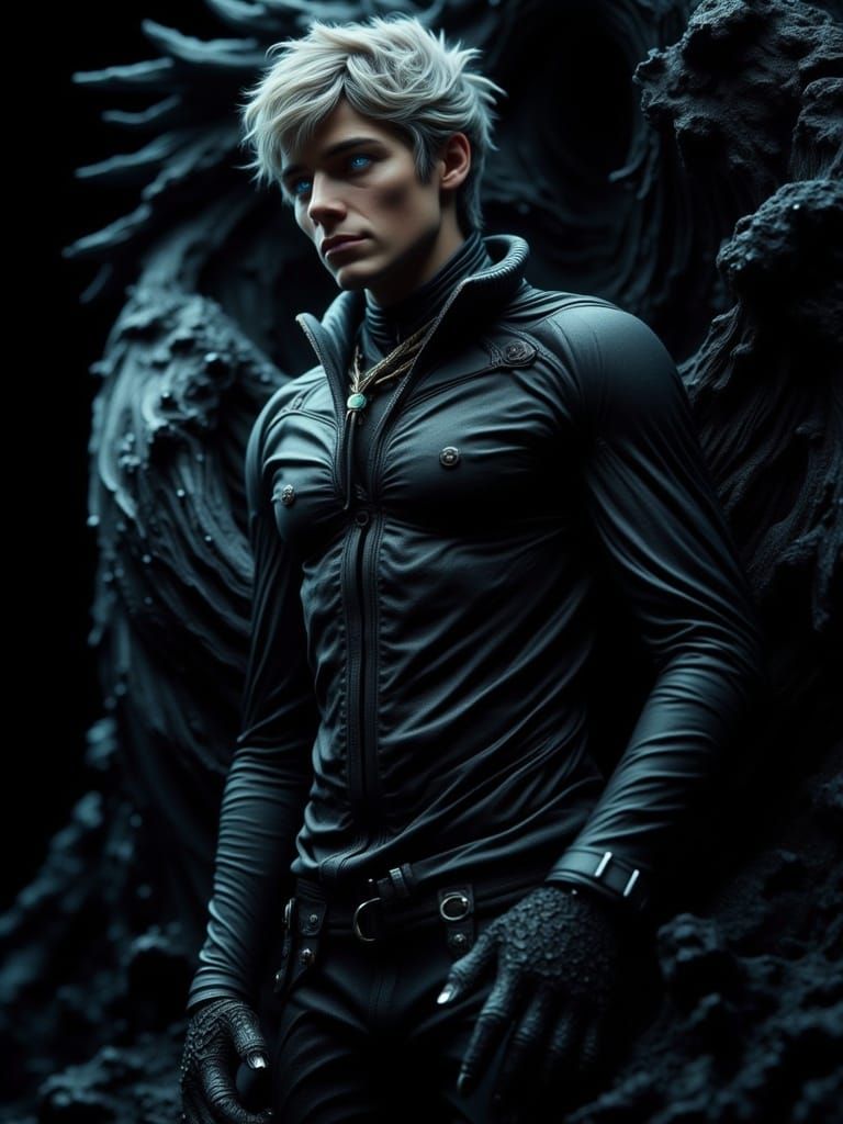 Dramatic Fallen Angel in Dark Fantasy Hyper Realis... - AI Art