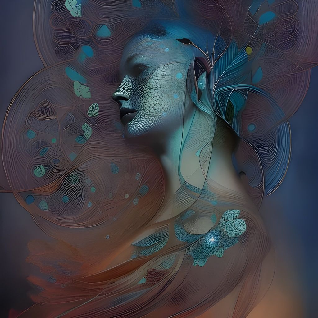 Melancholy blue. - AI Generated Artwork - NightCafe Creator