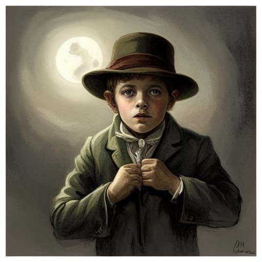The orphan paper boy - AI Generated Artwork - NightCafe Creator