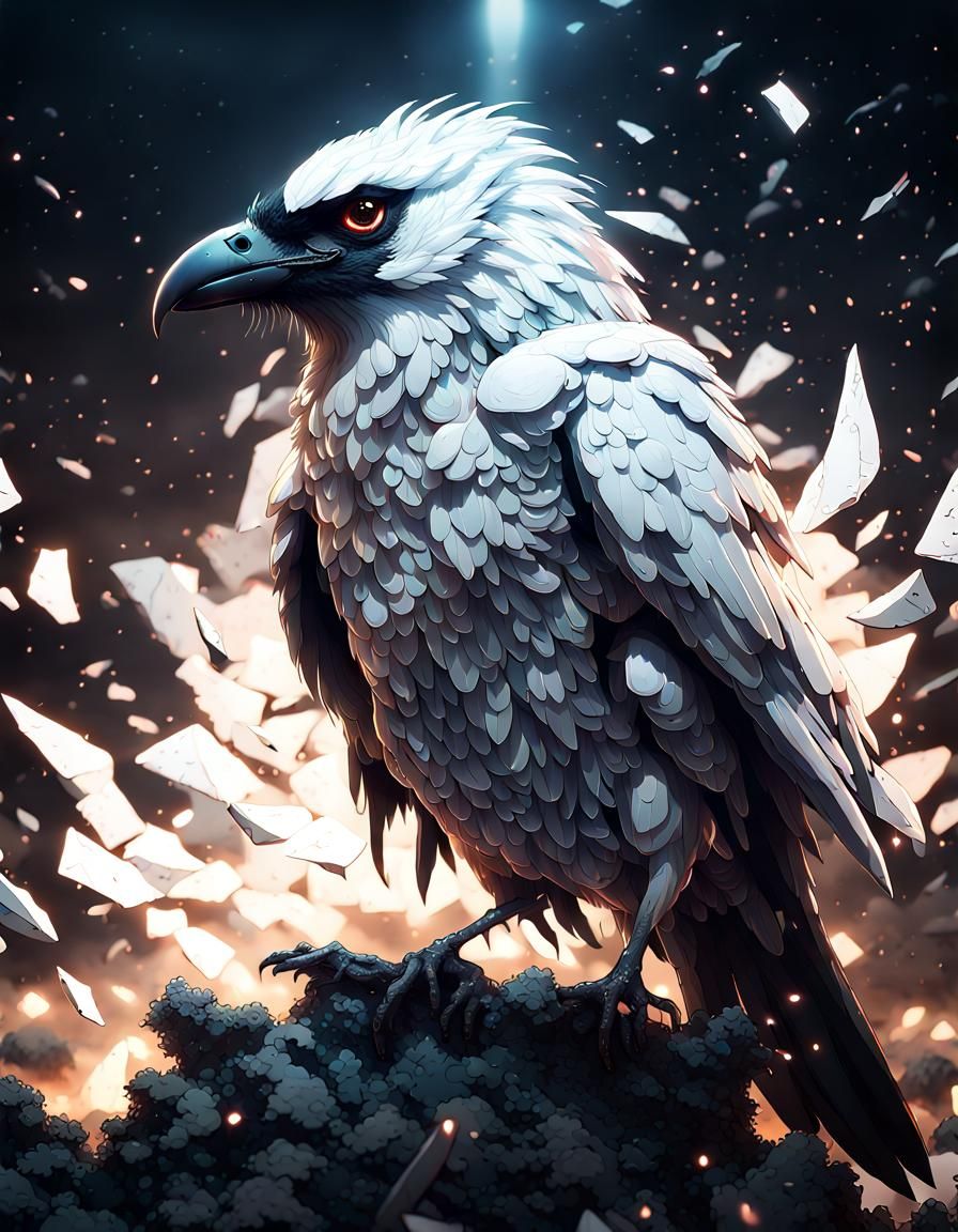 White Raven - AI Generated Artwork - NightCafe Creator