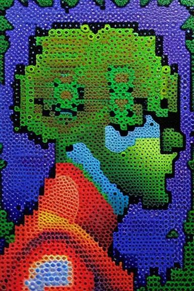 ::Green Lantern:: portrait head and shoulders backlit lowbrow Harlem ...