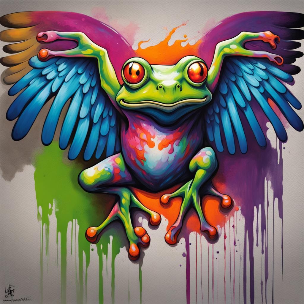 frog wings - AI Generated Artwork - NightCafe Creator