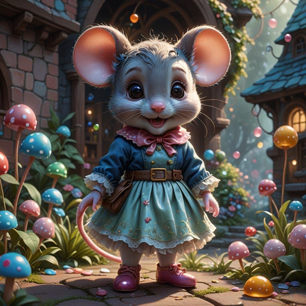 Enchanting Whimsy in Candyland's Dreamscapes - AI Art
