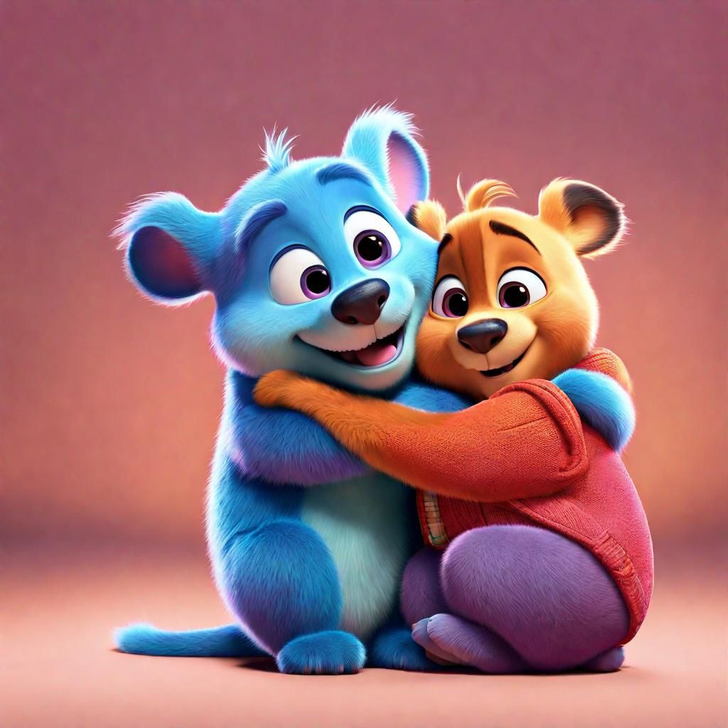 Hugs… - AI Generated Artwork - NightCafe Creator