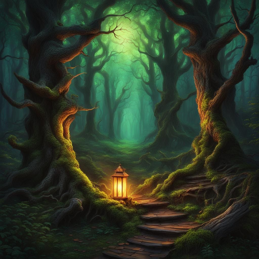 Magic Woods - AI Generated Artwork - NightCafe Creator