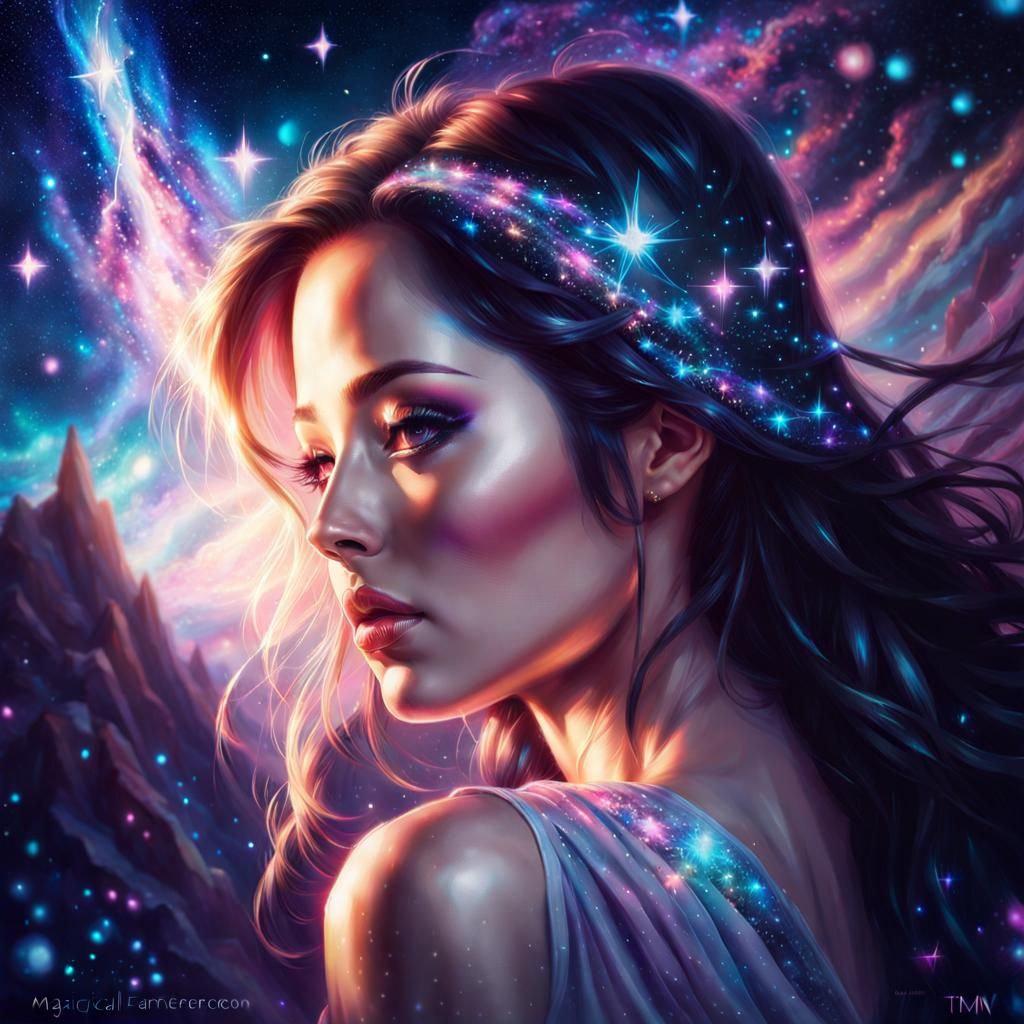 Cosmic Goddess - AI Generated Artwork - NightCafe Creator