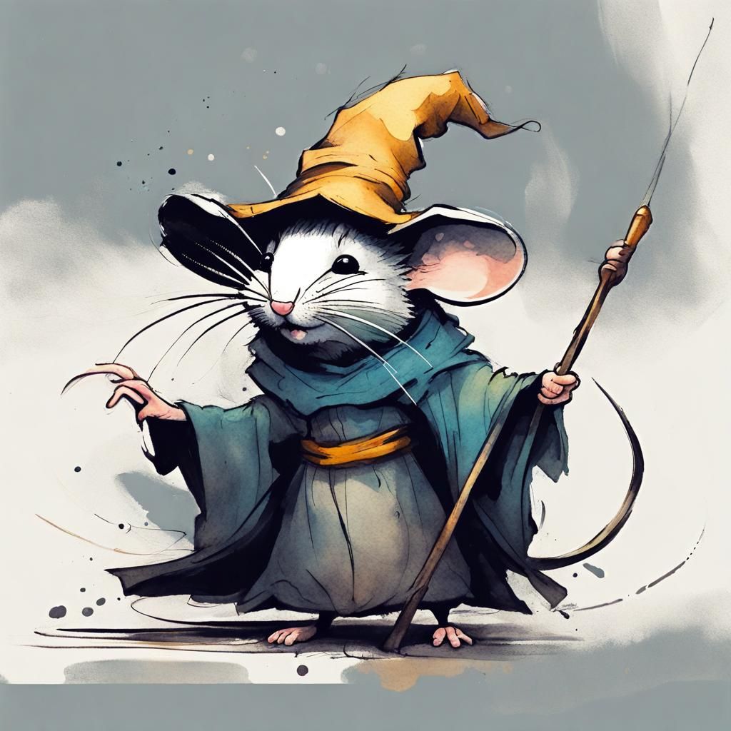 Mouse Wizard - AI Generated Artwork - NightCafe Creator