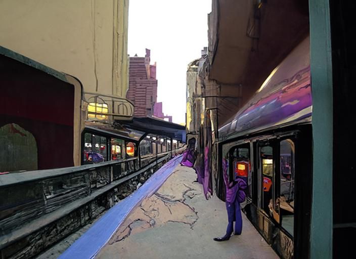 Subway station - AI Generated Artwork - NightCafe Creator