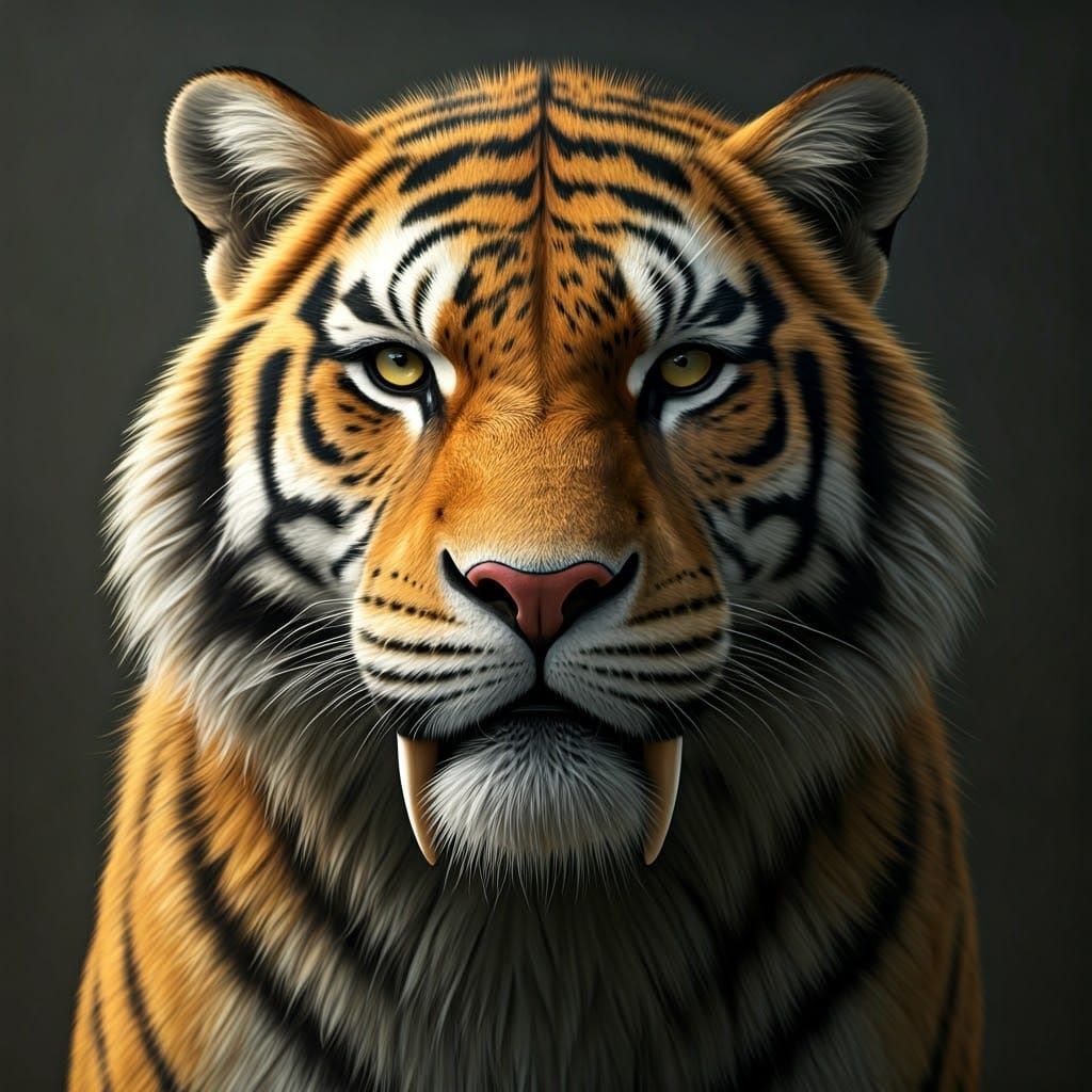 Prehistoric Tiger in Stunning High-Resolution - AI Art