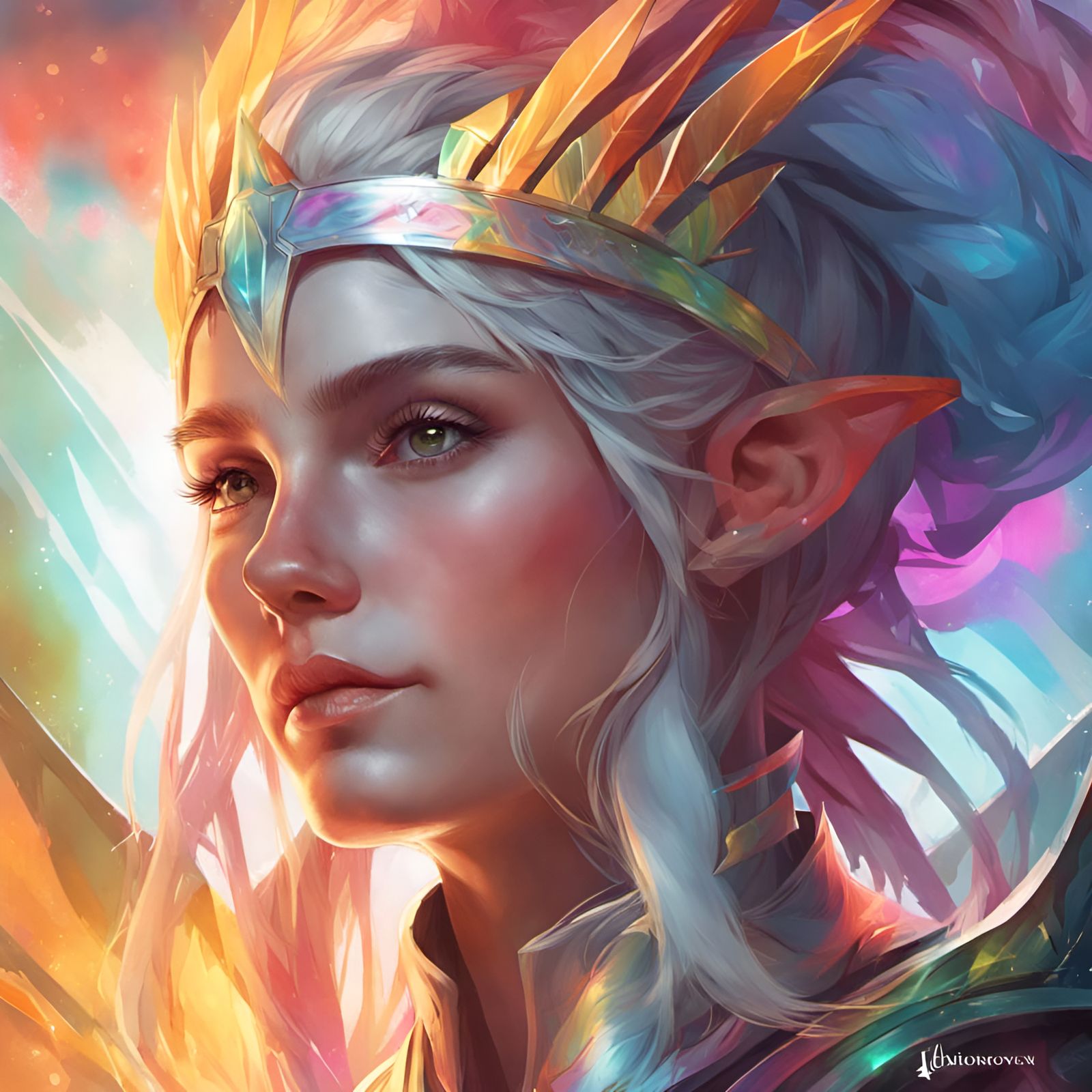 High Elf-Priest - AI Generated Artwork - NightCafe Creator