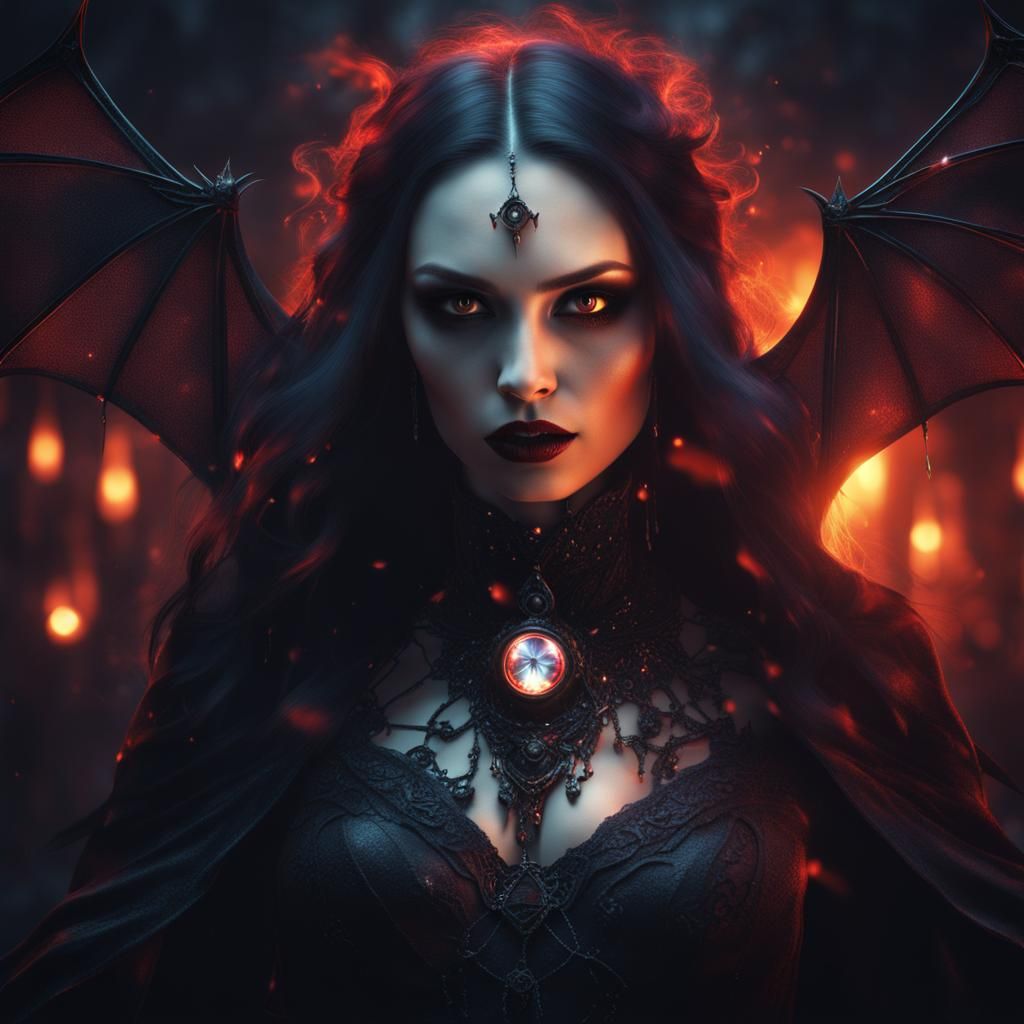 woman vampire - AI Generated Artwork - NightCafe Creator