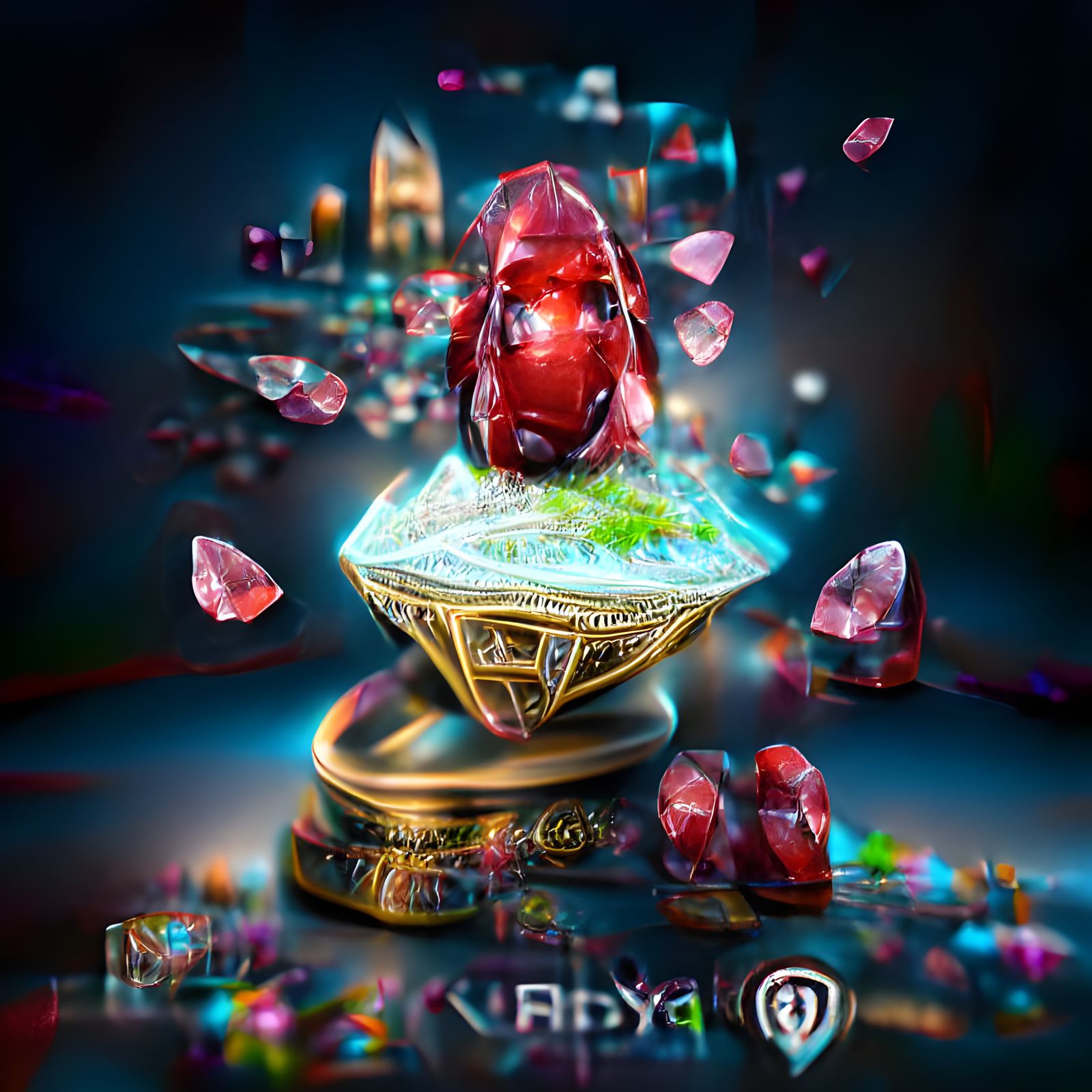 Teared apart Ruby - AI Generated Artwork - NightCafe Creator