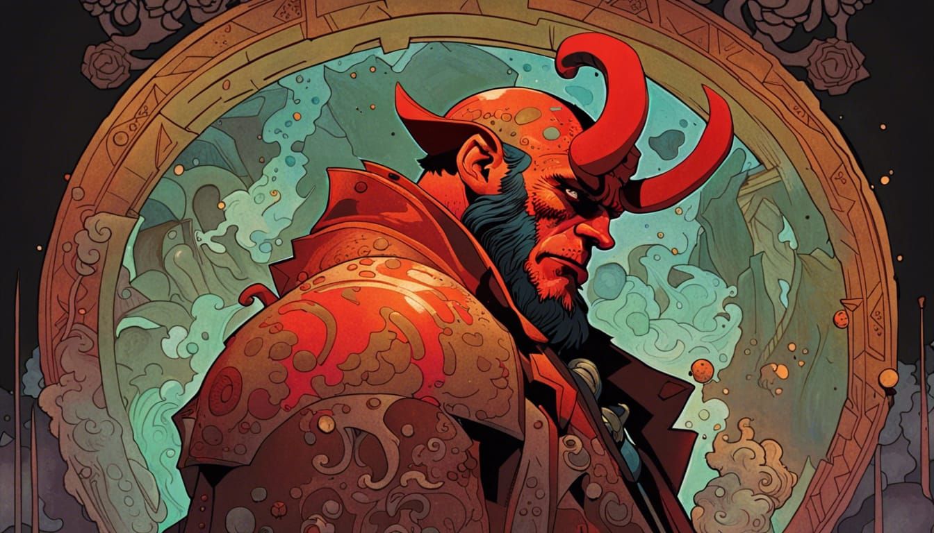 hellboy - AI Generated Artwork - NightCafe Creator