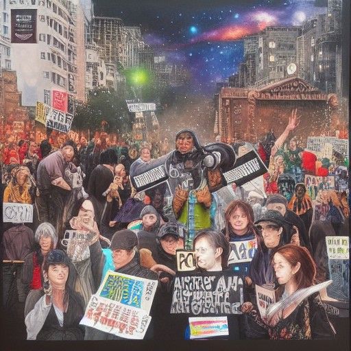 Artists protesting against AI Art - Artists protesting again...