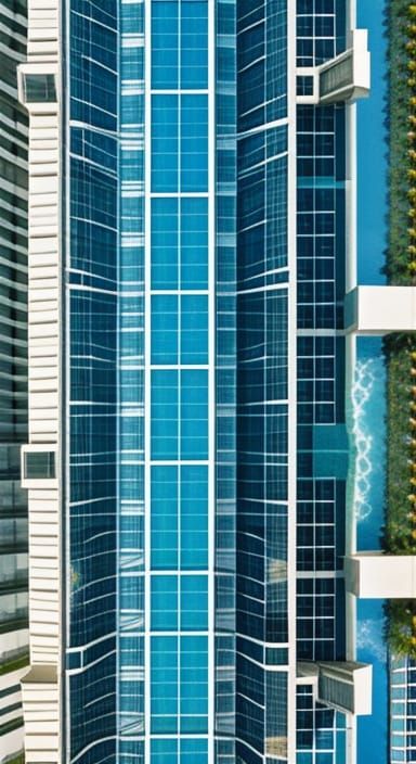 Surreal Corporate Skyscraper Reimagines Infinity P... - AI Art