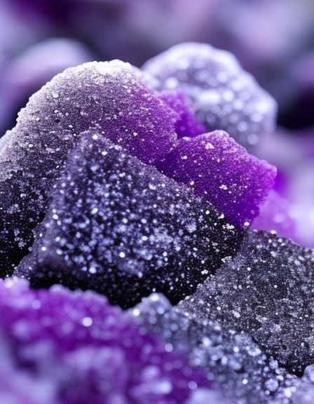 purple rock salt crystals - AI Generated Artwork - NightCafe Creator