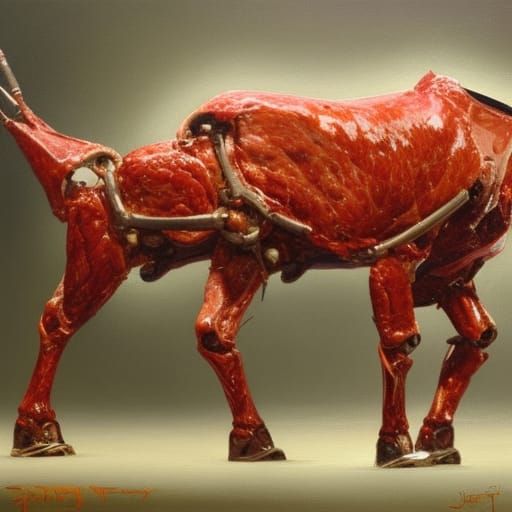 Meat Robot - AI Generated Artwork - NightCafe Creator