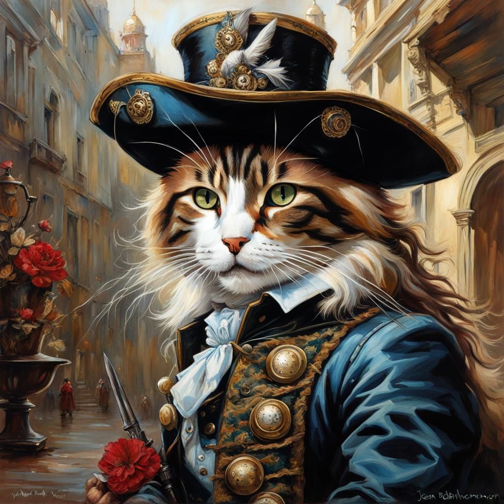 Musketeer Kitty - AI Generated Artwork - NightCafe Creator