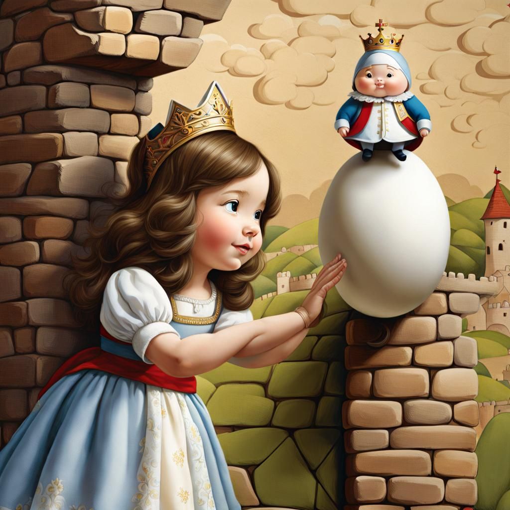 Humpty Dumpty And Princess Ai Generated Artwork Nightcafe Creator
