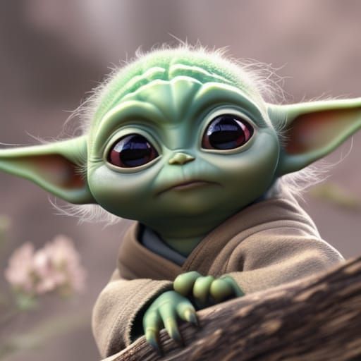 Worried Grogu - AI Generated Artwork - NightCafe Creator
