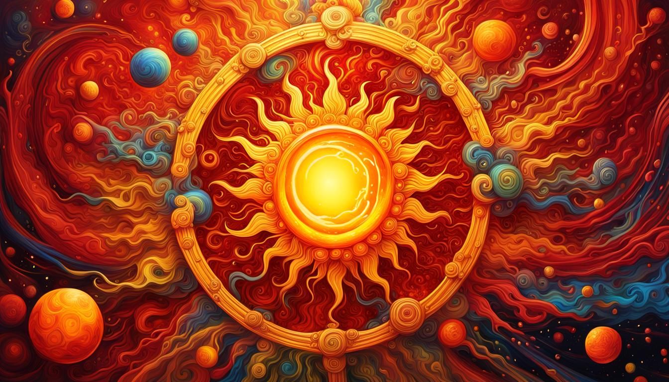 Cosmic Sunburst - AI Generated Artwork - NightCafe Creator