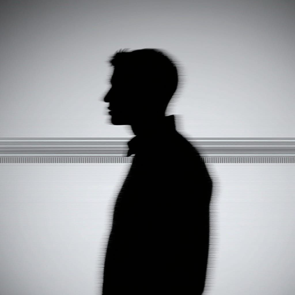 glitch art with linear distortion, horizontal scan lines and digital ...