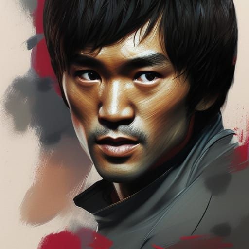 Bruce Lee - AI Generated Artwork - NightCafe Creator