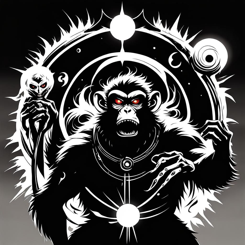 Monkey Priest - 5th Gate - The Bridge - AI Generated Artwork ...