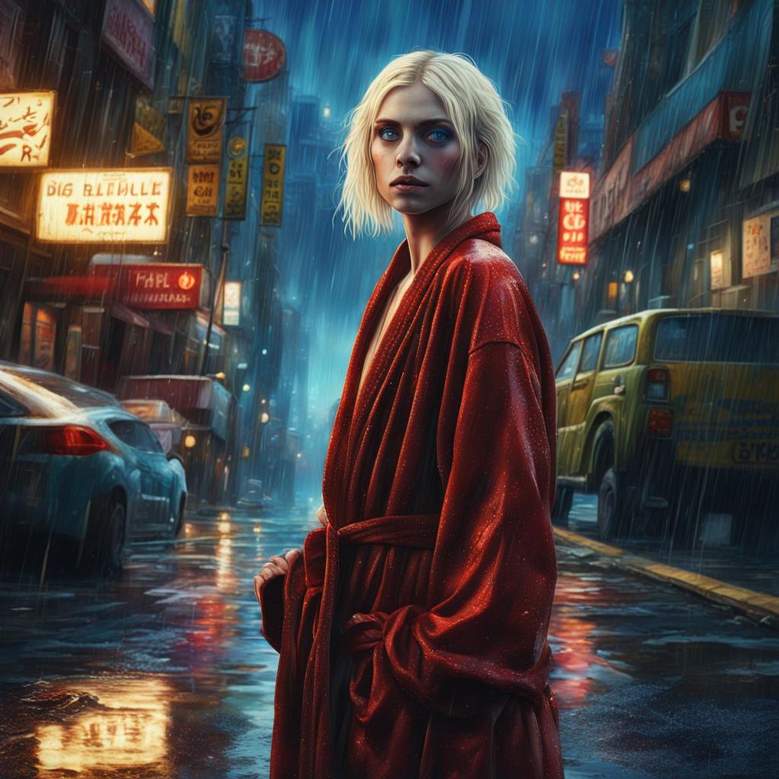 mid view. young woman looks like Taylor Momsen with short blond hair ...