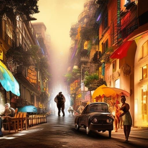 Hagrid’s Brother is in Town - AI Generated Artwork - NightCafe Creator