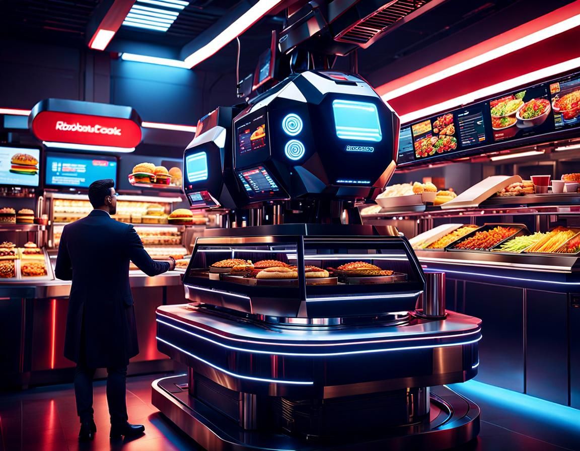 Entirely automated restaurant - AI Generated Artwork - NightCafe Creator