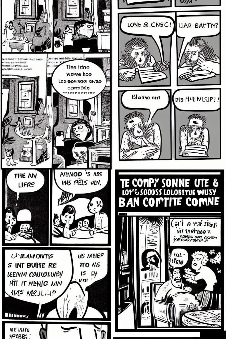 They’ve lost their common sense comics art comics page story black and white - AI Generated ...