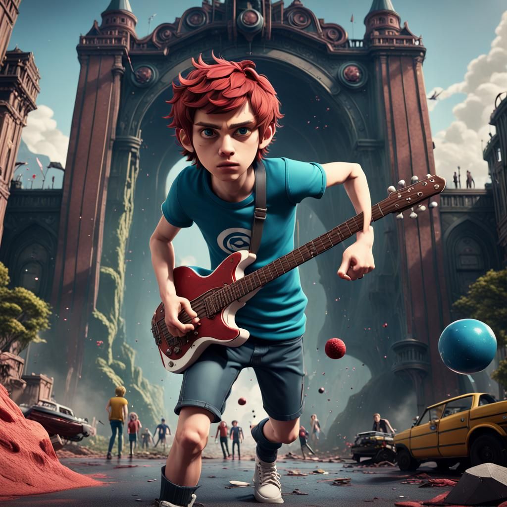 Scott Pilgrim Takes Off - AI Generated Artwork - NightCafe Creator