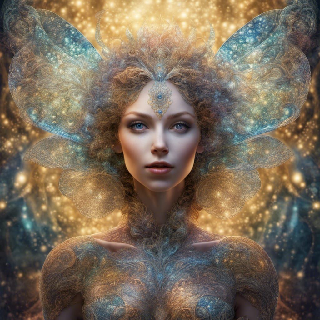 Galaxies and Gold - AI Generated Artwork - NightCafe Creator