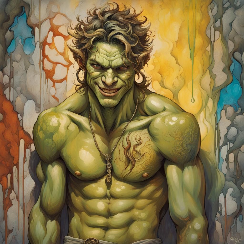 Half Orc 231022I - AI Generated Artwork - NightCafe Creator