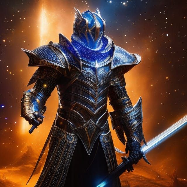 Galactic Knight - 2 - AI Generated Artwork - NightCafe Creator
