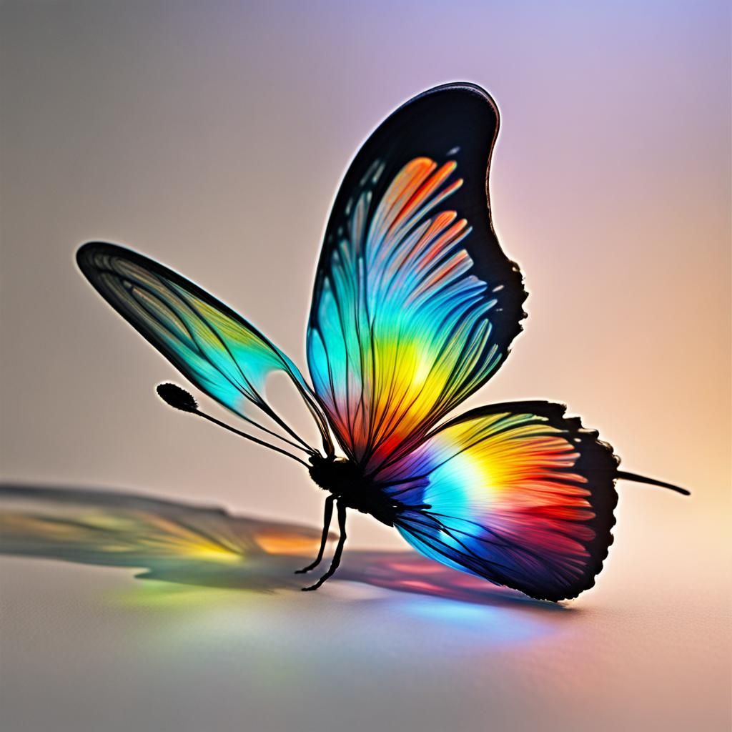 papillon multicolore - AI Generated Artwork - NightCafe Creator