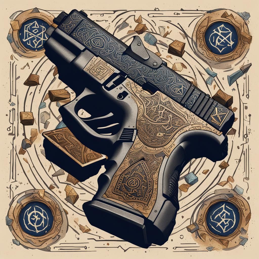 I call this spell, Glock - AI Generated Artwork - NightCafe Creator